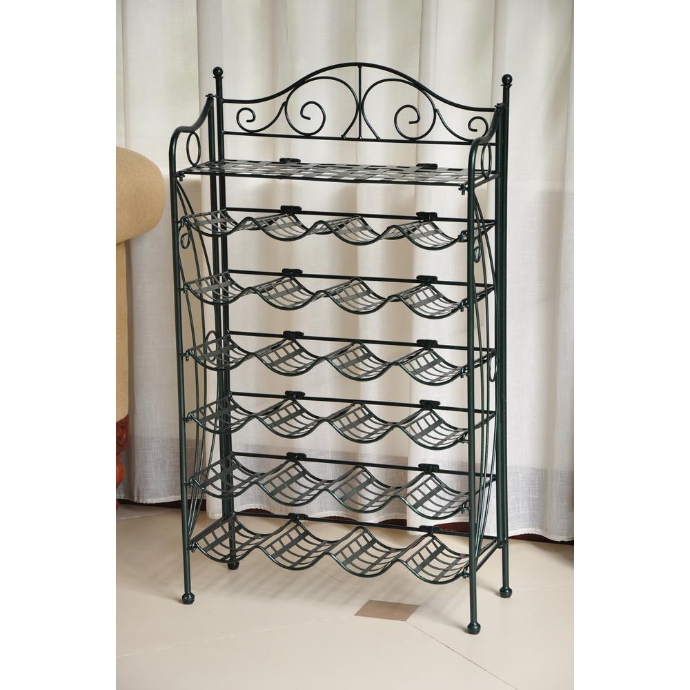 Iron 24-Bottle Wine Rack - International Caravan – Home n Hearts
