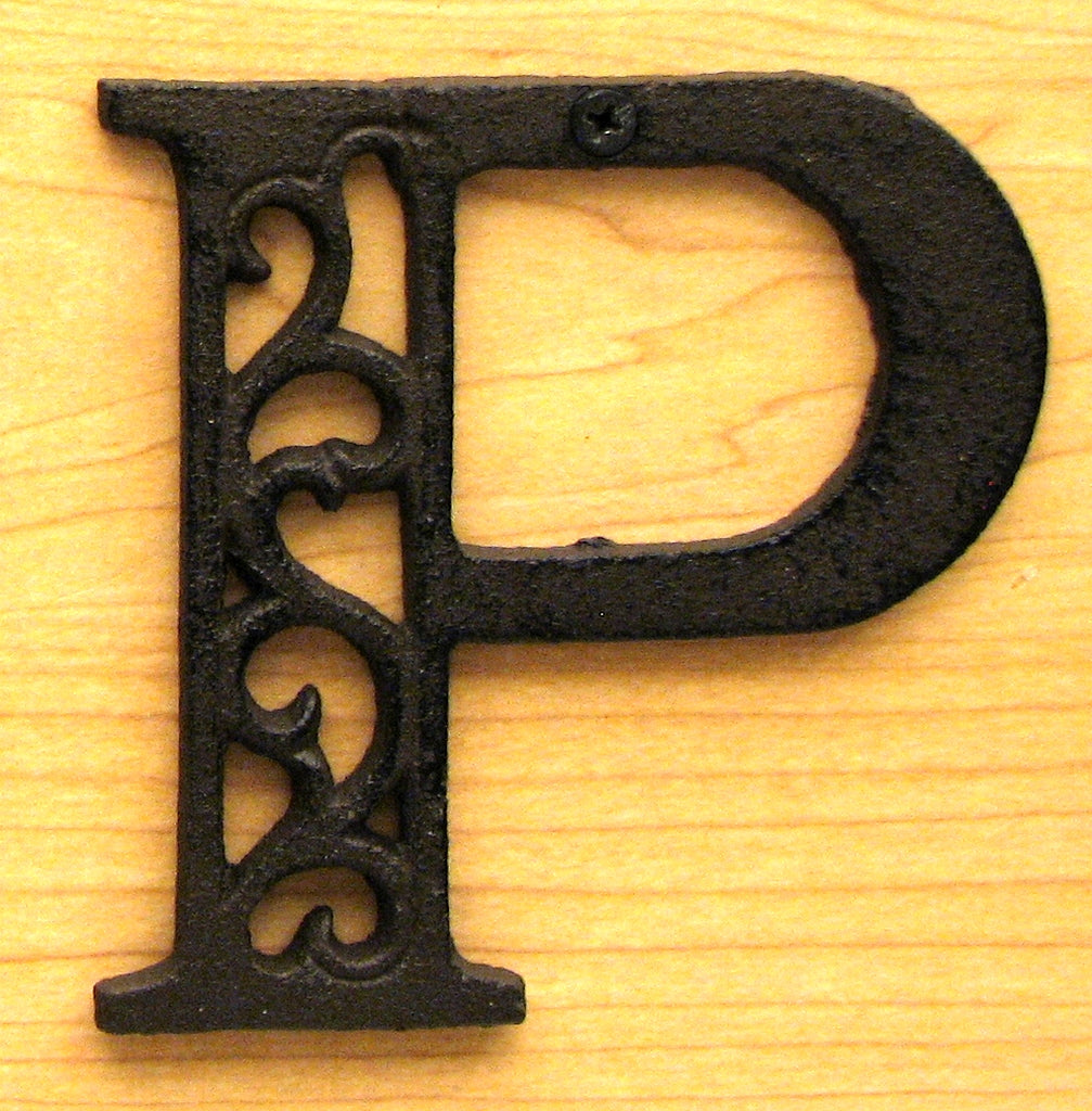 IWGAC 0184J-0557-P Cast Iron Alphabet Letter P – Home n Hearts