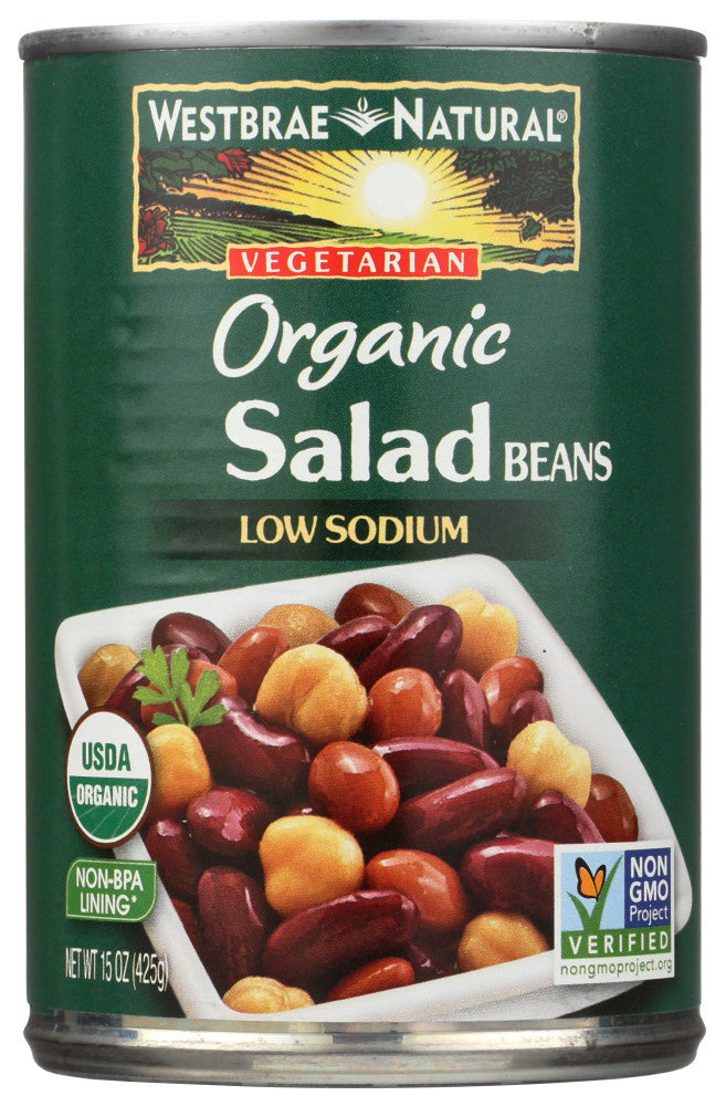 Westbrae Foods Salad Beans Low Fat - Case Of 12 - 15 Oz – Home n Hearts