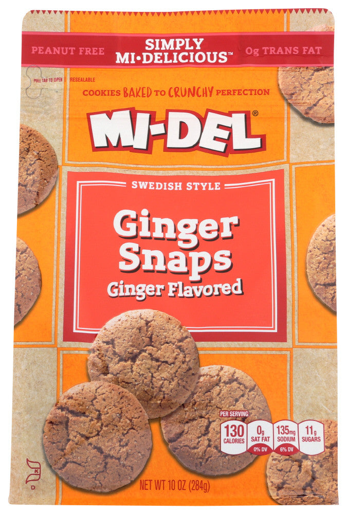 Midel Ginger Snaps - Case Of 8 X 10 Oz - Mi-Del – Home n Hearts