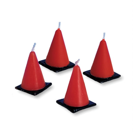 Creative Converting Construction Cone Molded Candle Set 6 Count - Case ...