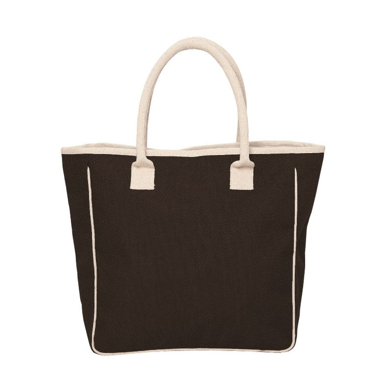 Debco E8818 Purist Laminated Jute Tote Bag - Black – Home n Hearts