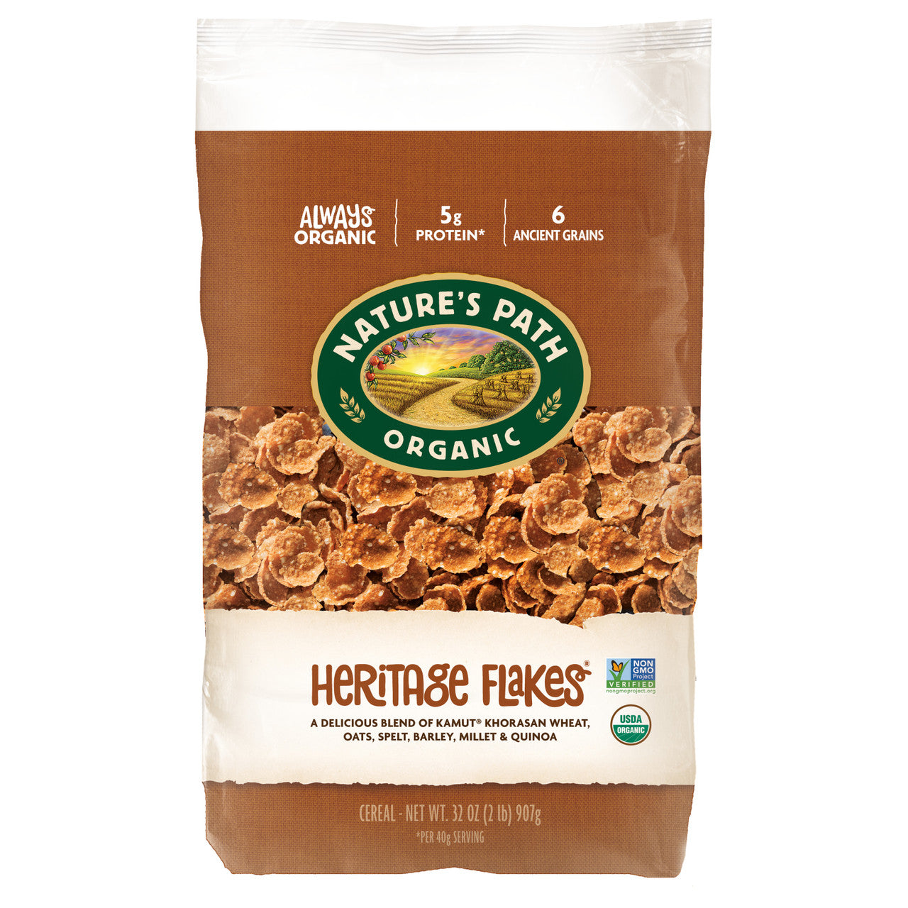 Nature's Path Heritage Flake Cereal - Case Of 6 - 32 Oz - Nature`S Pat ...