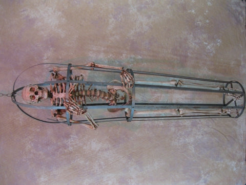 Skeletons and More Skeletons And More CAGE-200A Iron Skeleton Cage Wit ...